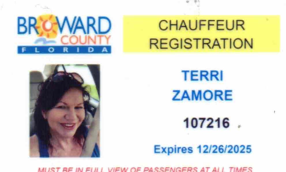 The Chauffeuse- Your Personal Driver – Your South Florida Personal Driver